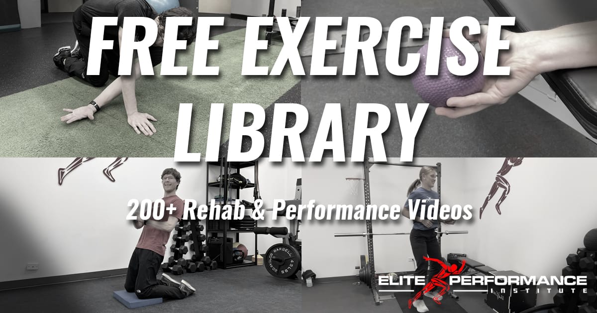 Free Rehab Exercise Library | Mobility, Strength & Running Drills