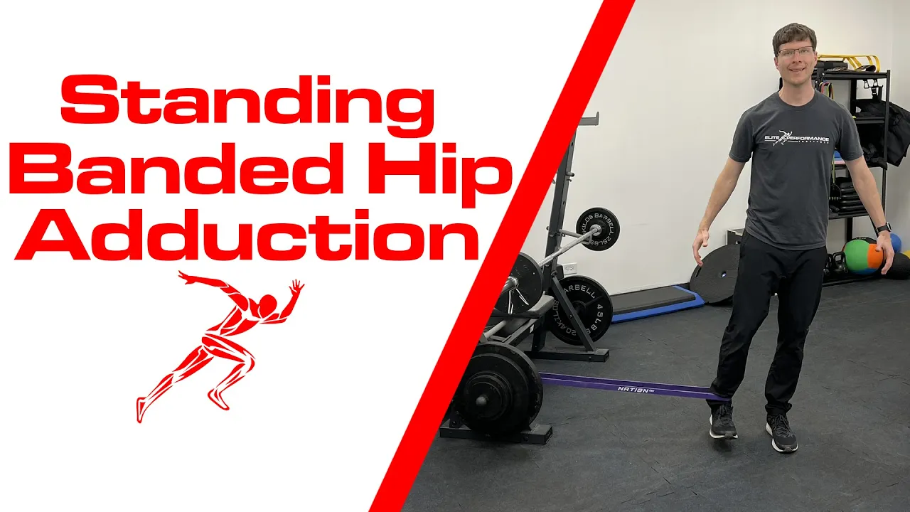 Standing Banded Hip Adduction | Adductor Exercises | Elite Performance ...