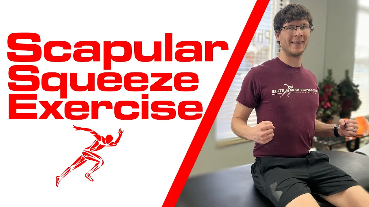 Scapular Squeeze Exercise | Shoulder Exercises | Elite Performance ...